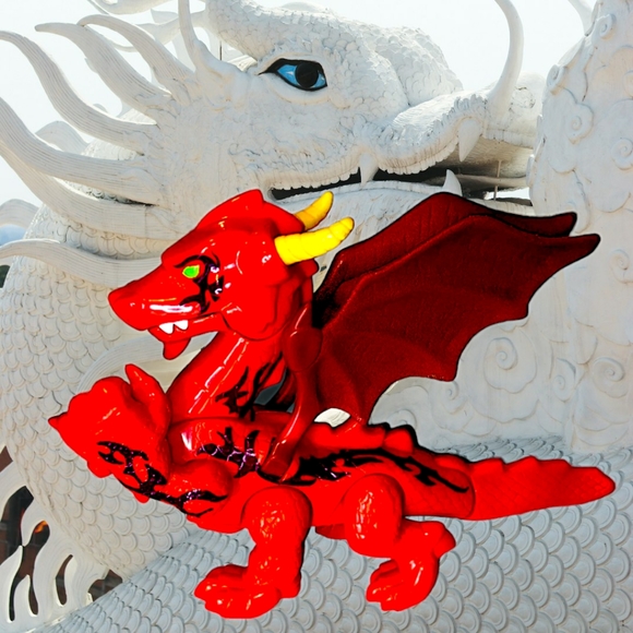 Fisher-Price | Toys | Fisher Price Imaginext 6 Leg Red Dragon Flapping ...